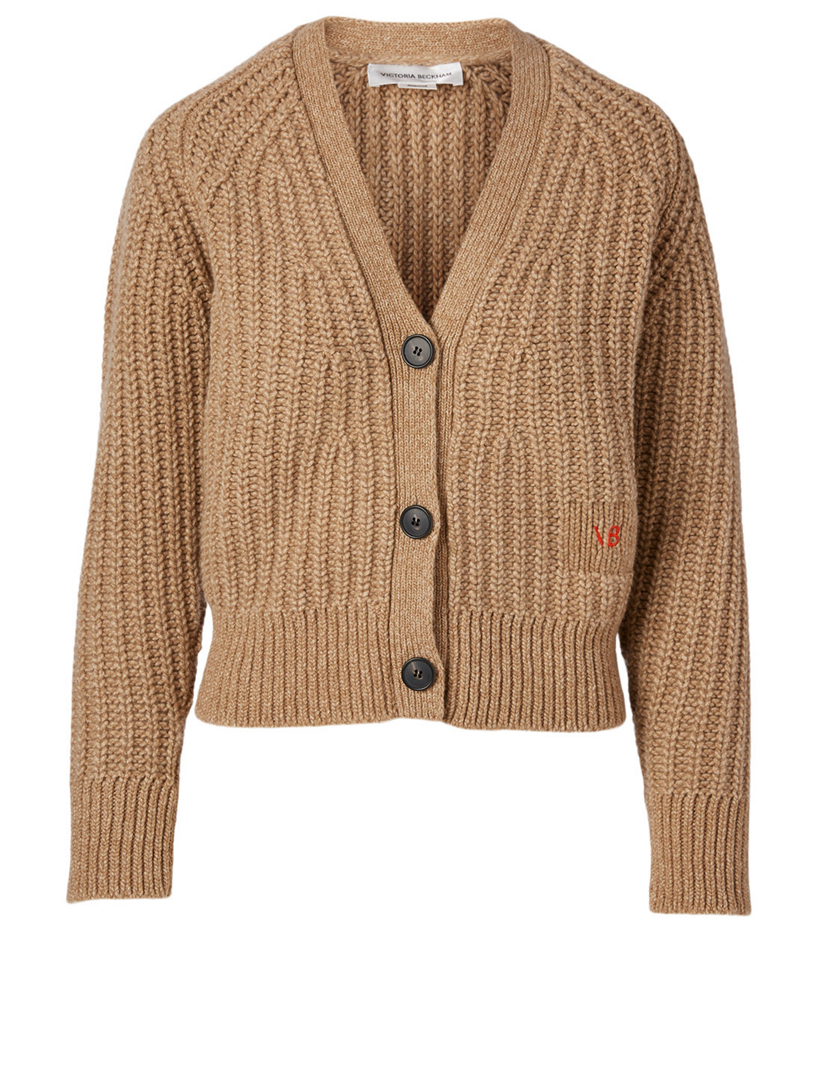 VICTORIA BECKHAM Wool And Cashmere Cropped Cardigan | Holt Renfrew Canada