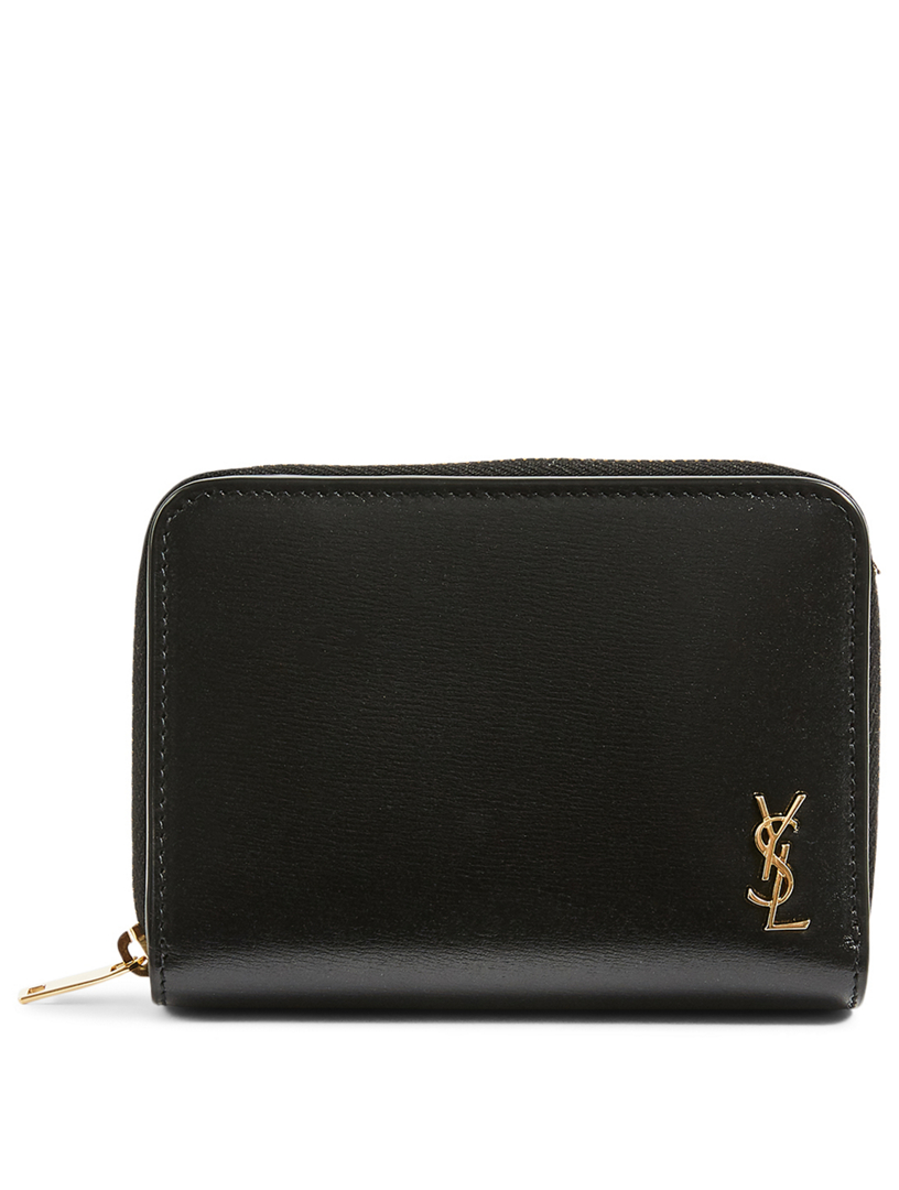 SAINT LAURENT Tiny YSL Monogram Leather Compact Wallet | Holt Renfrew ...