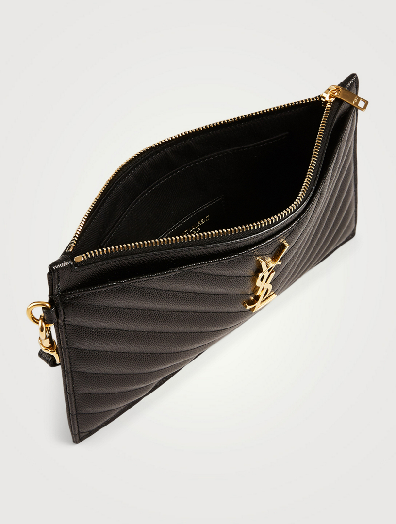 Saint Laurent Monogram Clutch Review Semashow