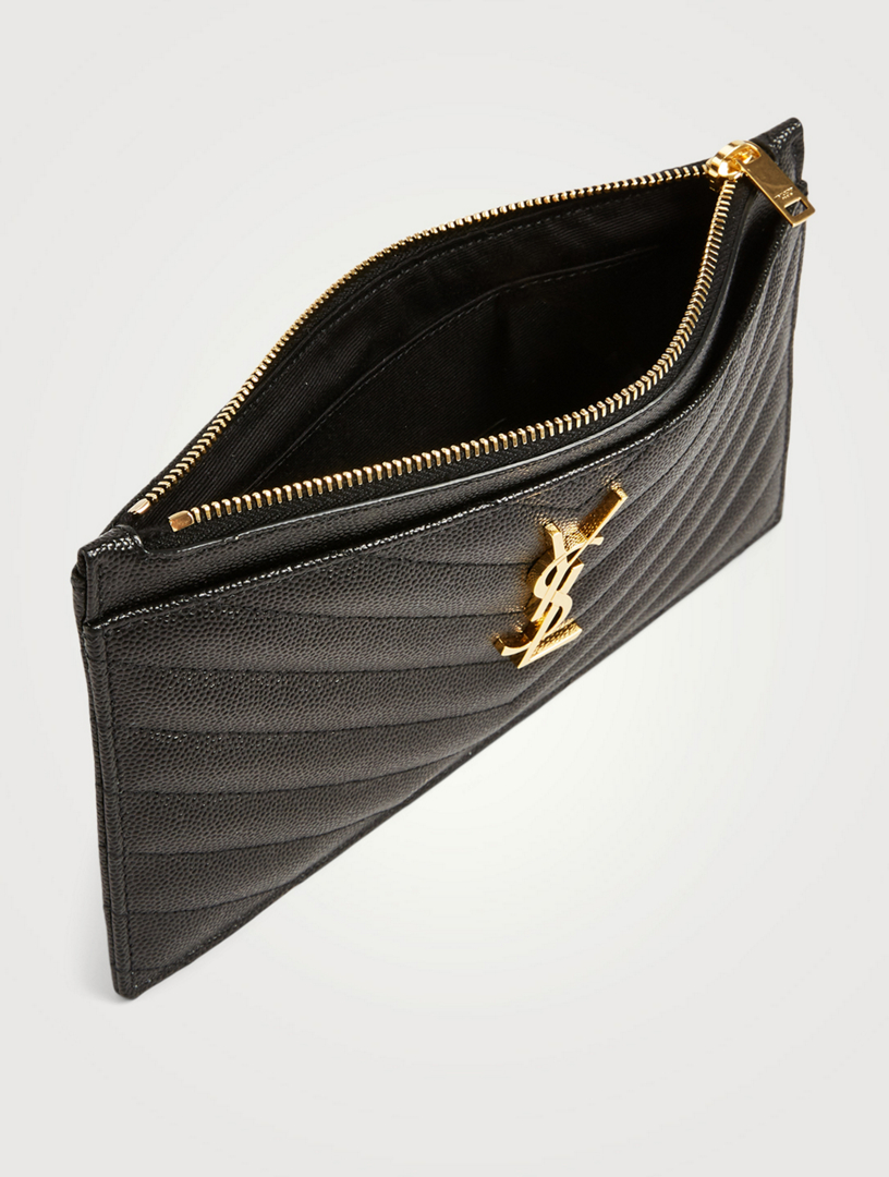SAINT LAURENT YSL Monogram Leather Pouch | Holt Renfrew Canada
