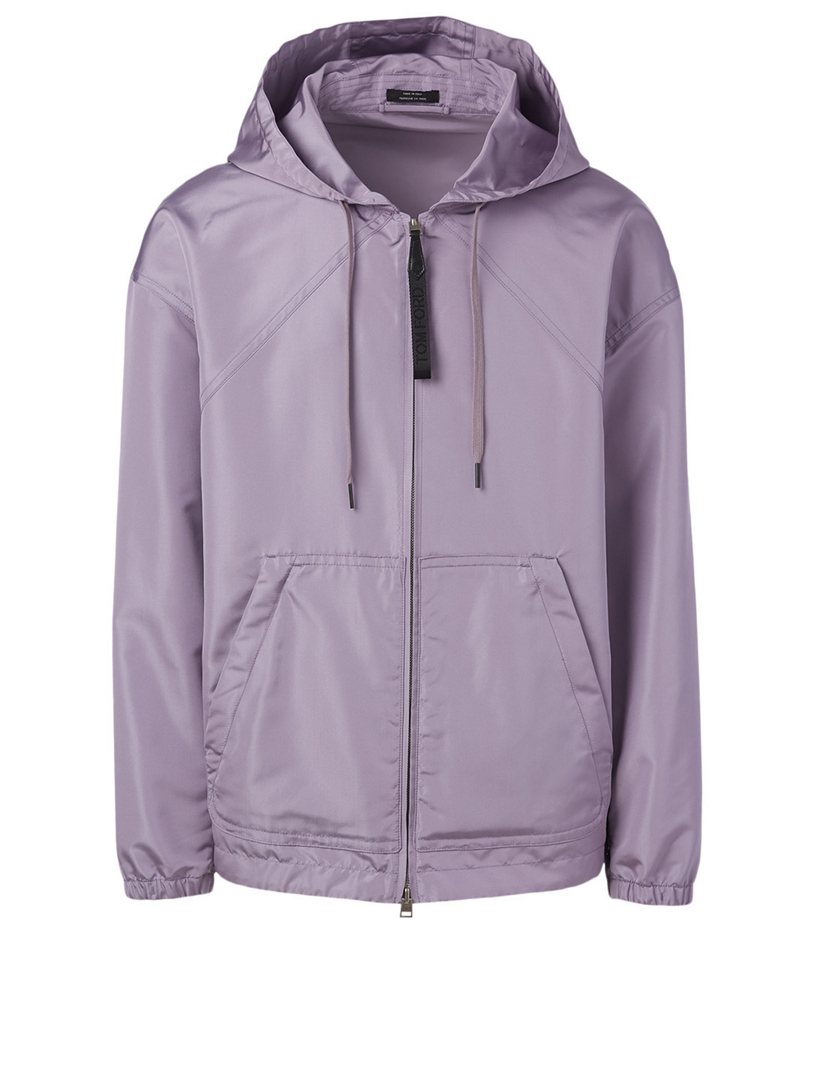 TOM FORD Silk Grosgrain Zip Jacket With Hood | Holt Renfrew Canada