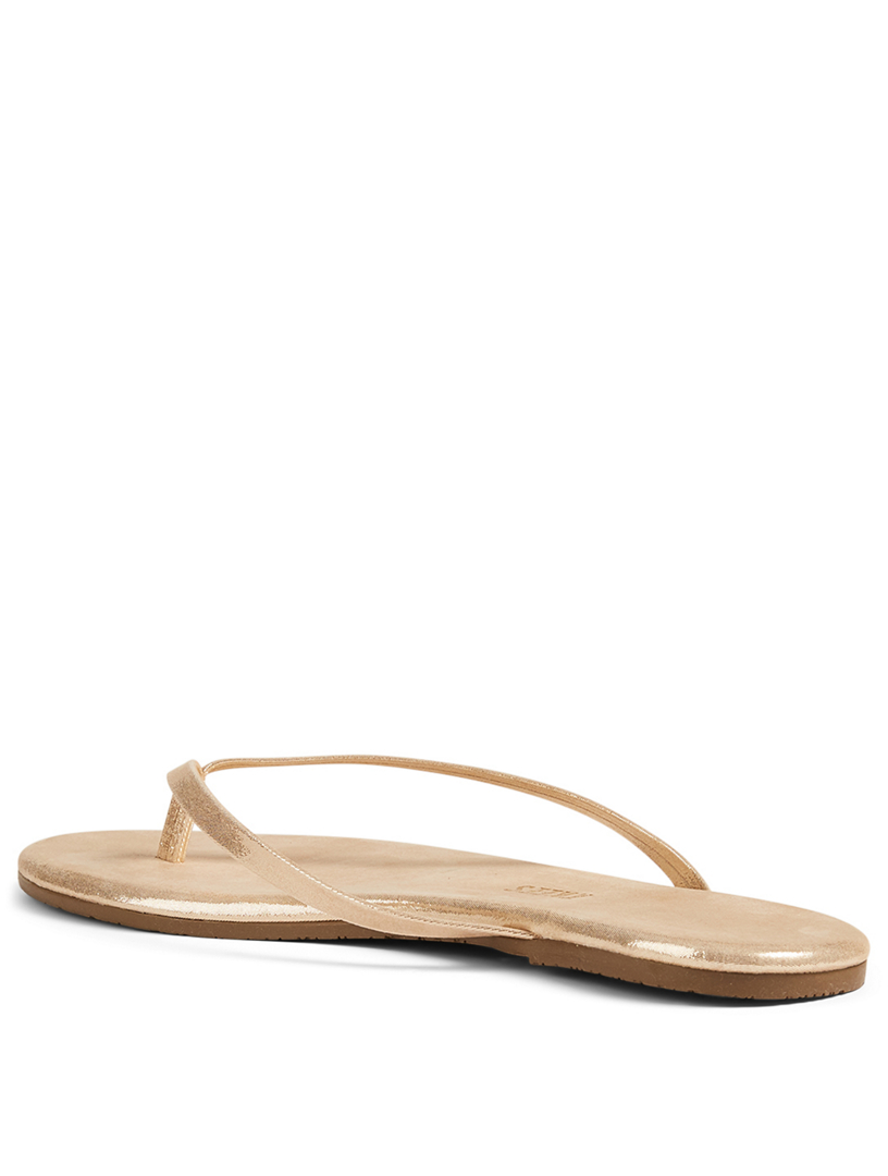 TKEES Lily Glitter Leather Thong Sandals | Holt Renfrew Canada