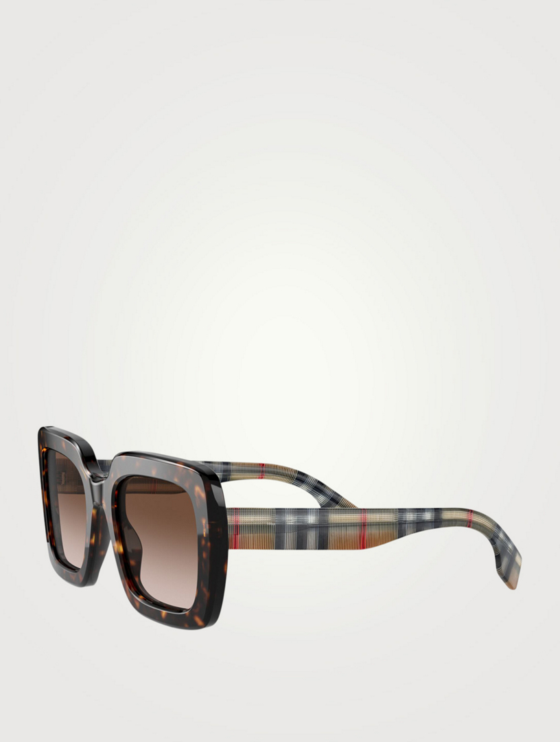 BURBERRY Square Sunglasses With Vintage Check | Holt Renfrew Canada