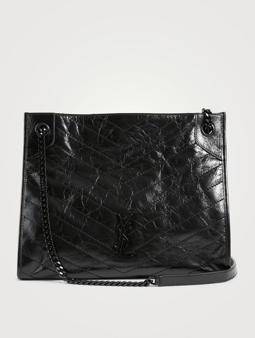 SAINT LAURENT Small Niki YSL Monogram Leather Shopper Tote Bag | Holt ...