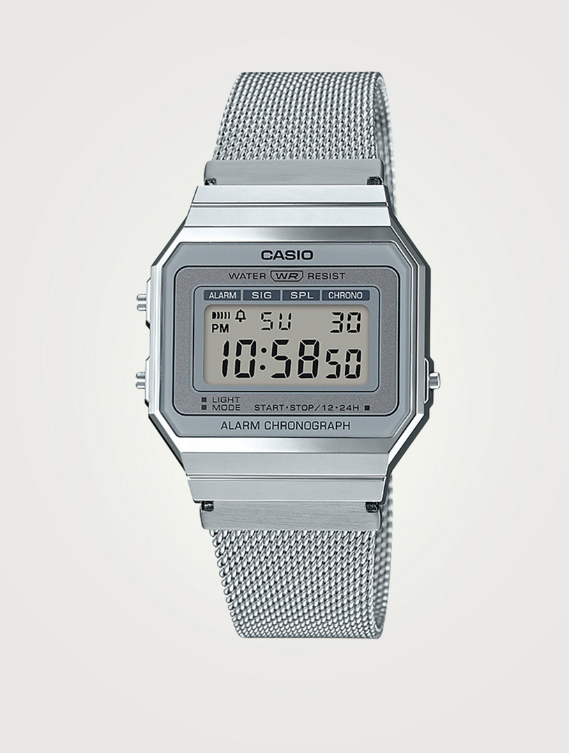 CASIO Vintage Collection Digital Milanese Bracelet Watch | Holt Renfrew ...
