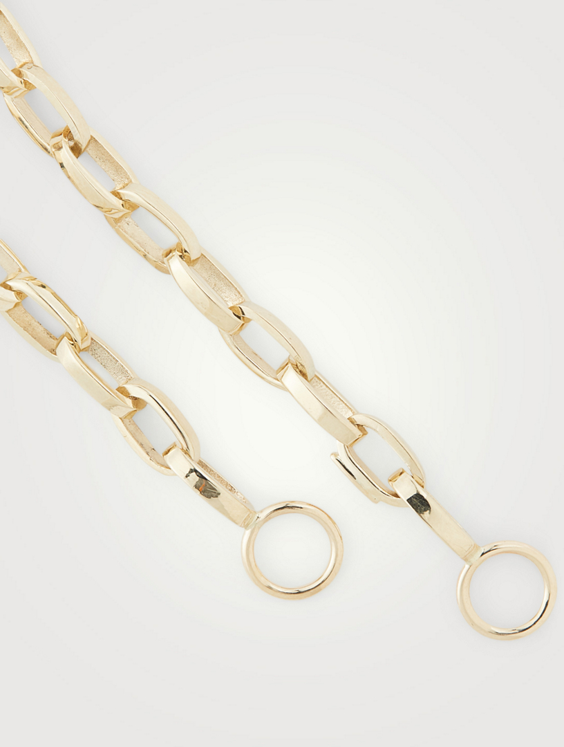 MARLA AARON 14K Yellow Gold Handmade Biker Chain Bracelet | Holt ...
