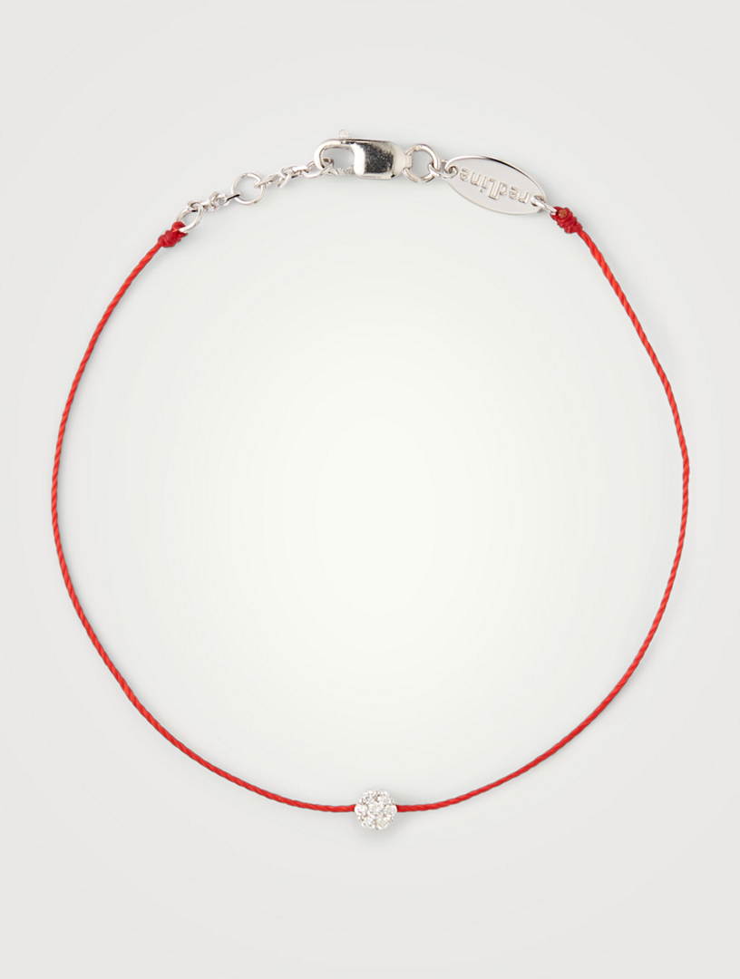 REDLINE Illusion 18K Gold String-Chain Bracelet With Diamonds | Holt ...