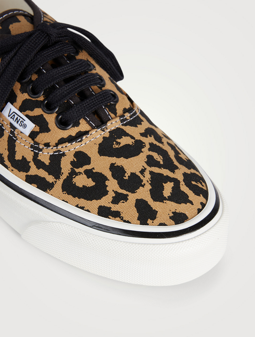 VANS Anaheim Factory Authentic 44 DX Canvas Sneakers In Leopard Print ...