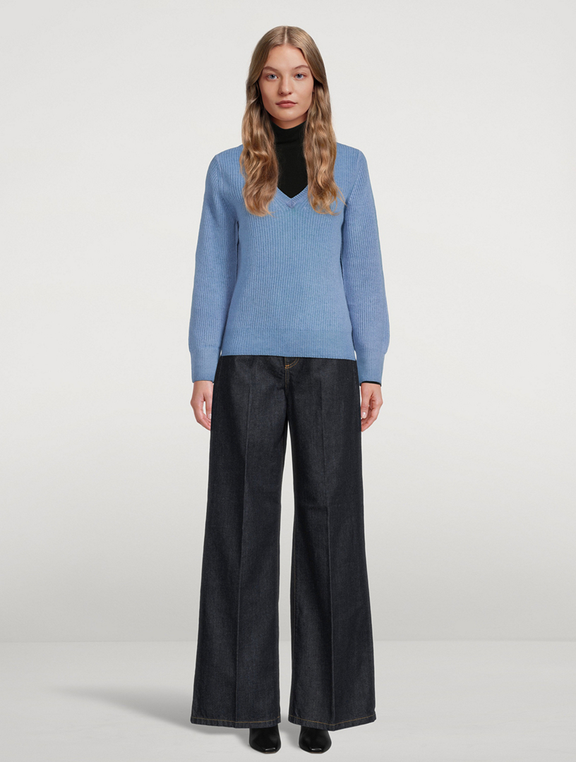 LINE Blair Cashmere V-Neck Sweater | Holt Renfrew Canada