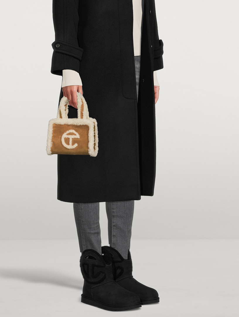 UGG UGG x Telfar Logo Mini Sheepskin Boots | Holt Renfrew Canada
