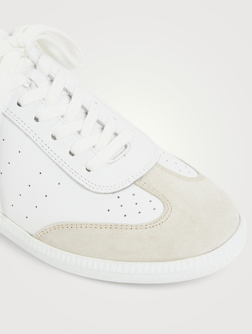 ISABEL MARANT Bryce Leather Sneakers | Holt Renfrew Canada