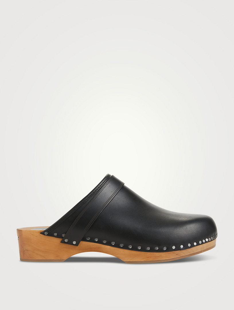 ISABEL MARANT Thalie Leather Clogs | Holt Renfrew Canada