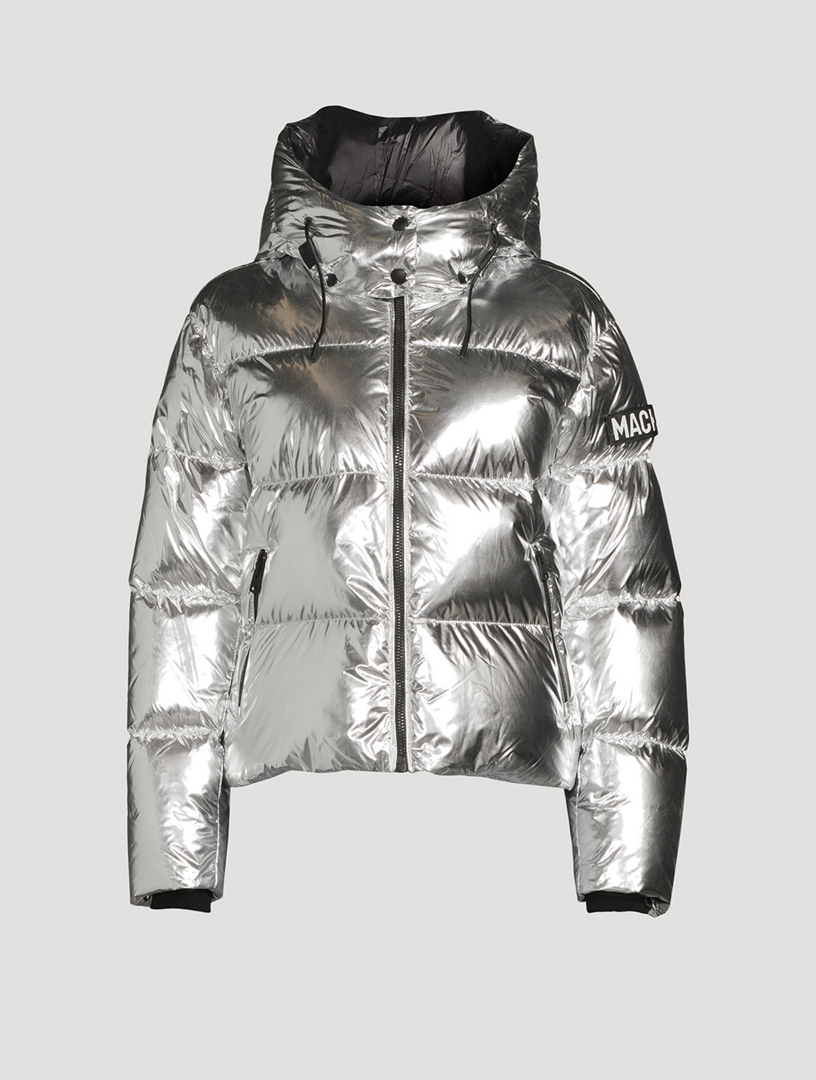 MACKAGE Evie Metallic Oversized Down Puffer Jacket | Holt Renfrew Canada