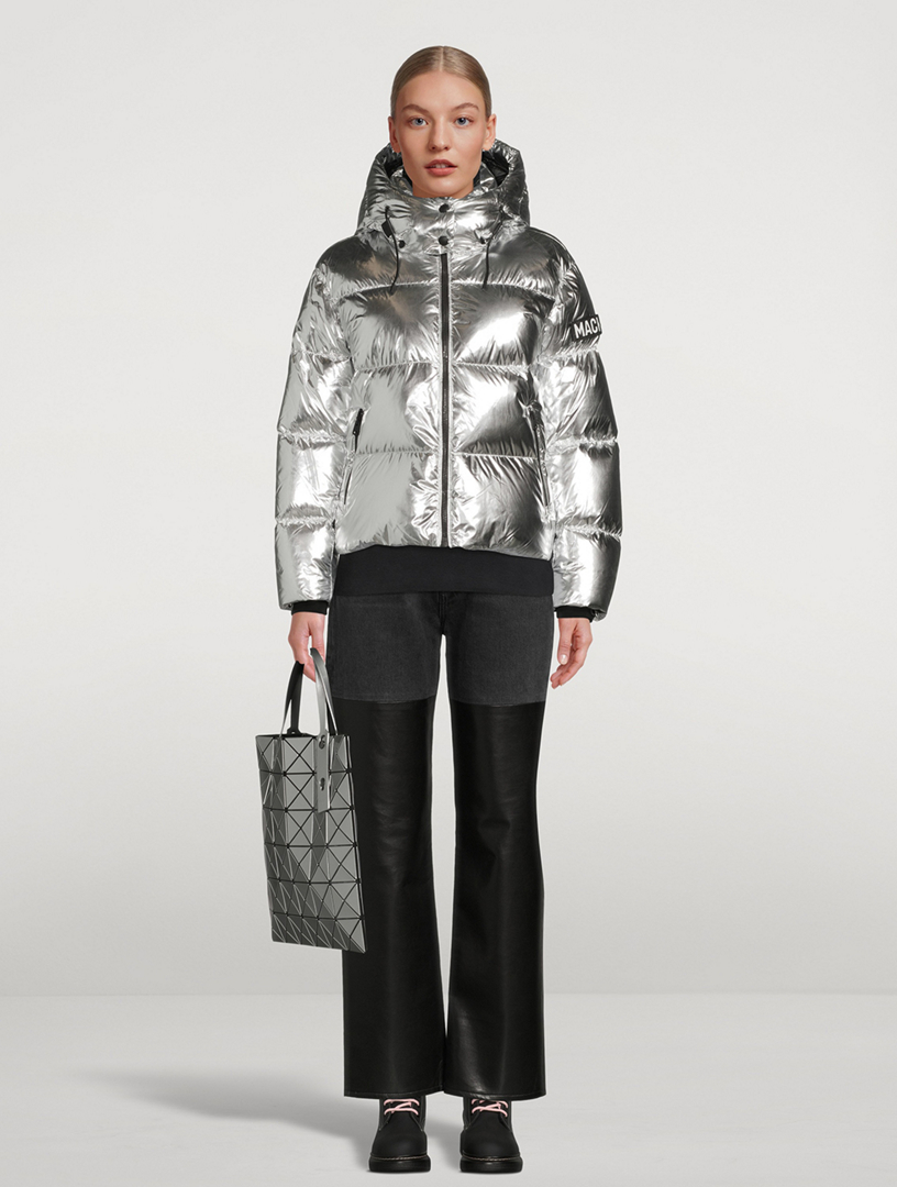MACKAGE Evie Metallic Oversized Down Puffer Jacket | Holt Renfrew Canada