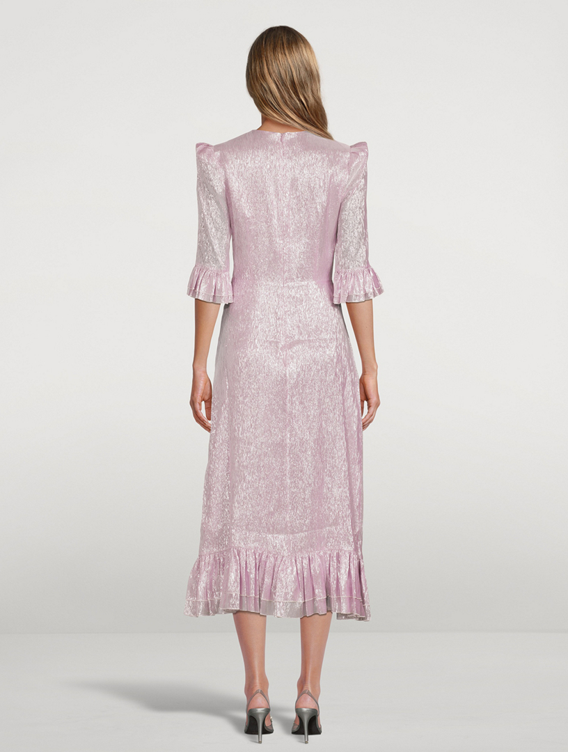 THE VAMPIRE'S WIFE The Falconetti Metallic Midi Dress | Holt Renfrew Canada