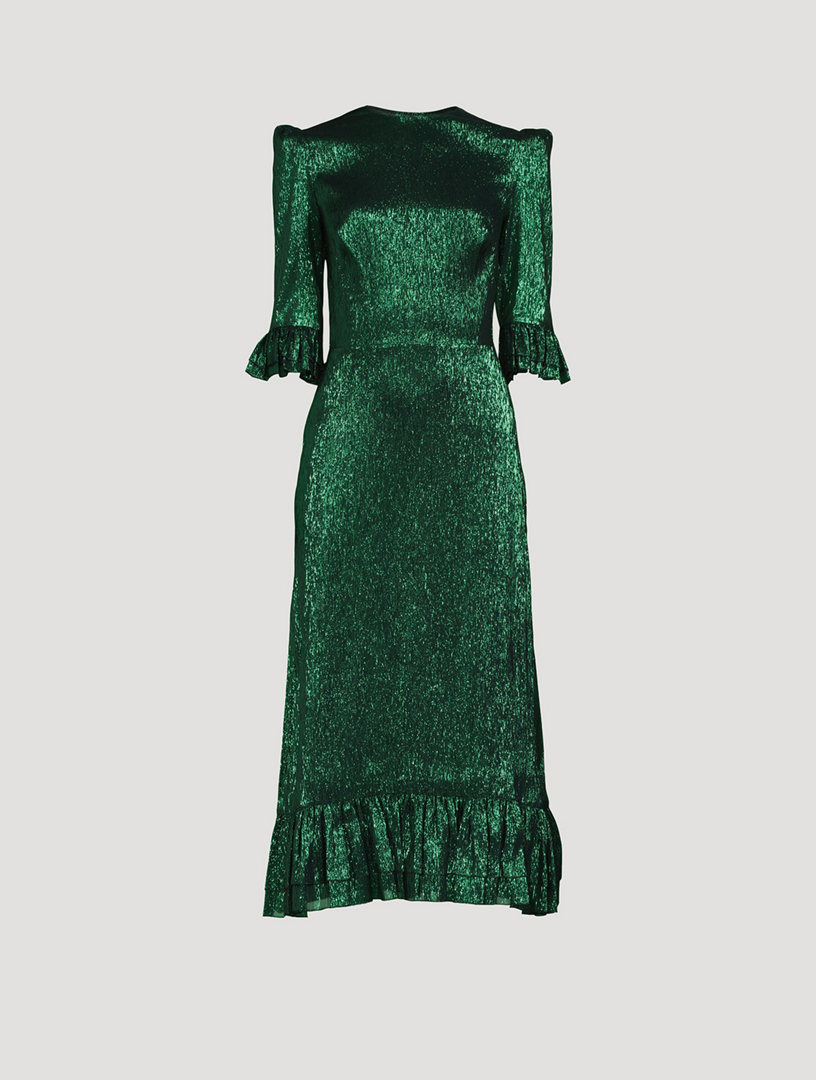 THE VAMPIRE'S WIFE The Falconetti Metallic Midi Dress | Holt Renfrew Canada
