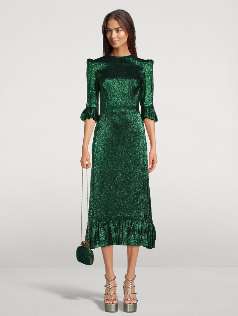 THE VAMPIRE'S WIFE The Falconetti Metallic Midi Dress | Holt Renfrew Canada