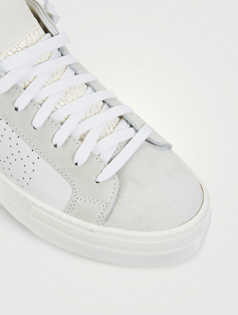 P448 Thea Perforated Leather Platform Sneakers | Holt Renfrew Canada