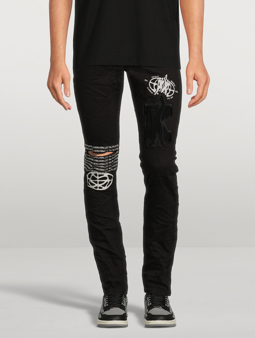 KSUBI Chitch K Patch Ace Slim-Fit Jeans | Holt Renfrew Canada