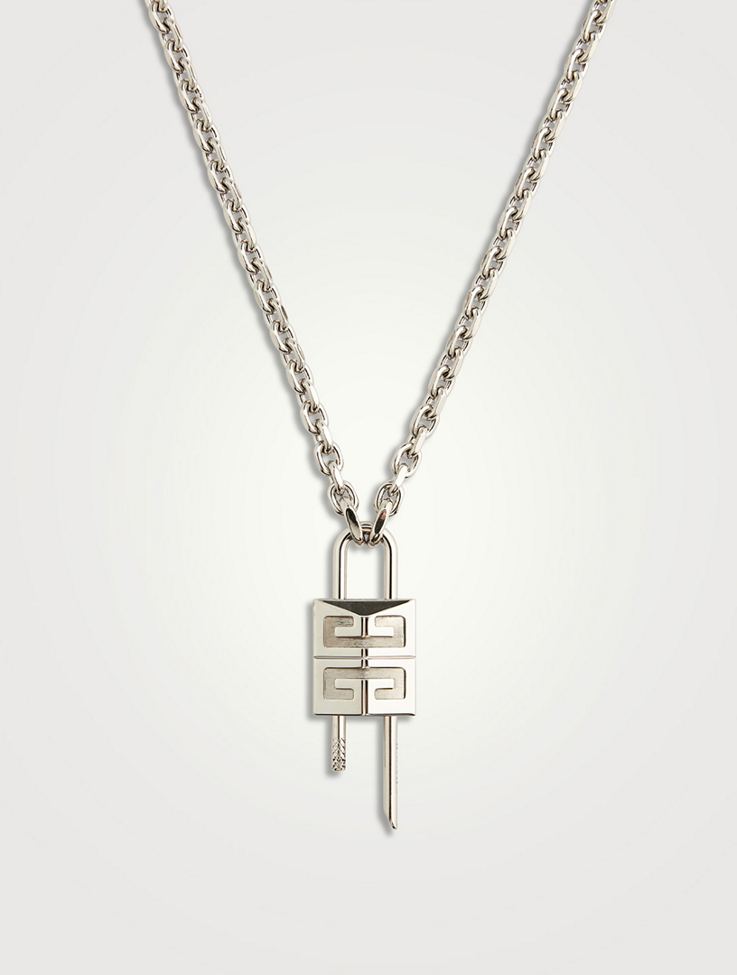 GIVENCHY Lock Small Silvery Necklace | Holt Renfrew Canada