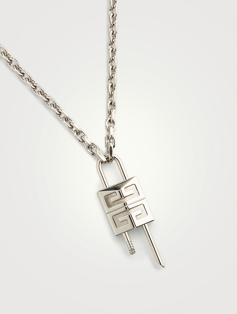 GIVENCHY Lock Small Silvery Necklace | Holt Renfrew Canada
