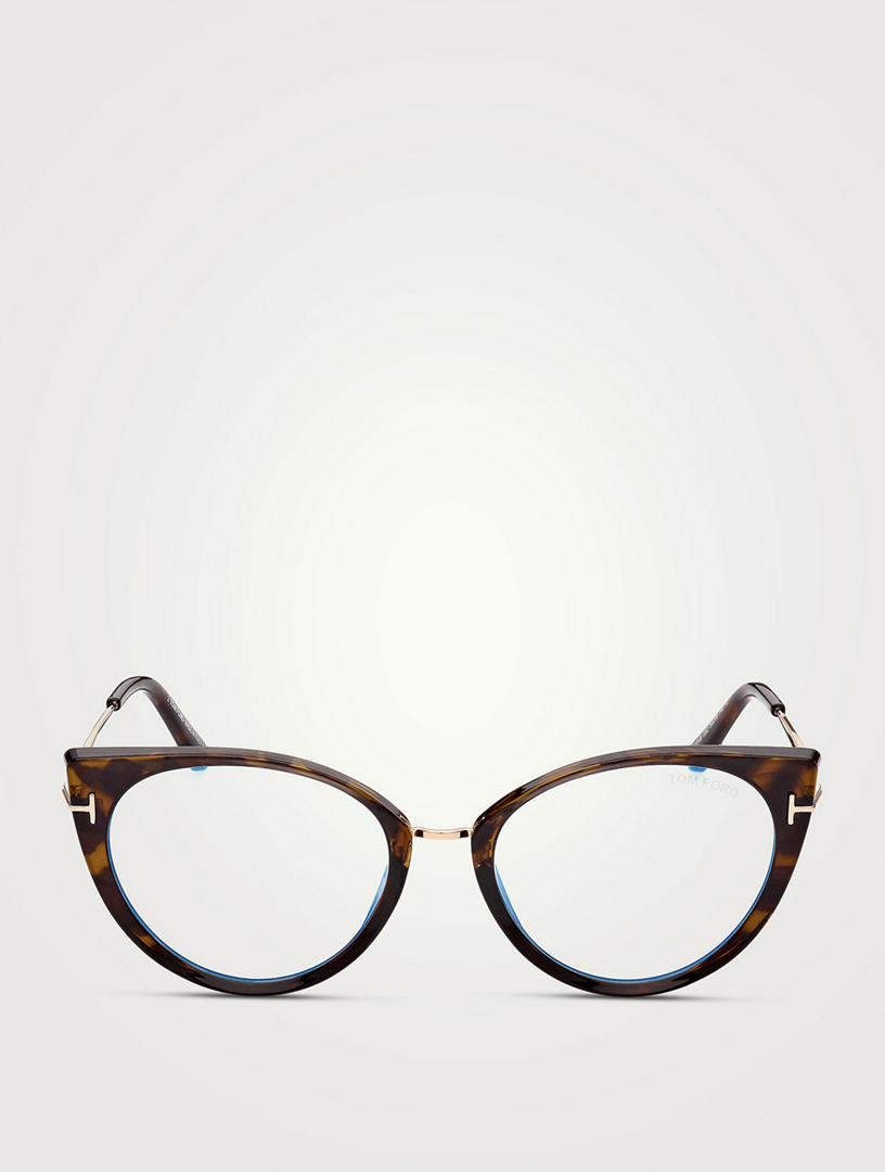 TOM FORD Cat Eye Optical Glasses With Blue Block Lenses | Holt Renfrew ...