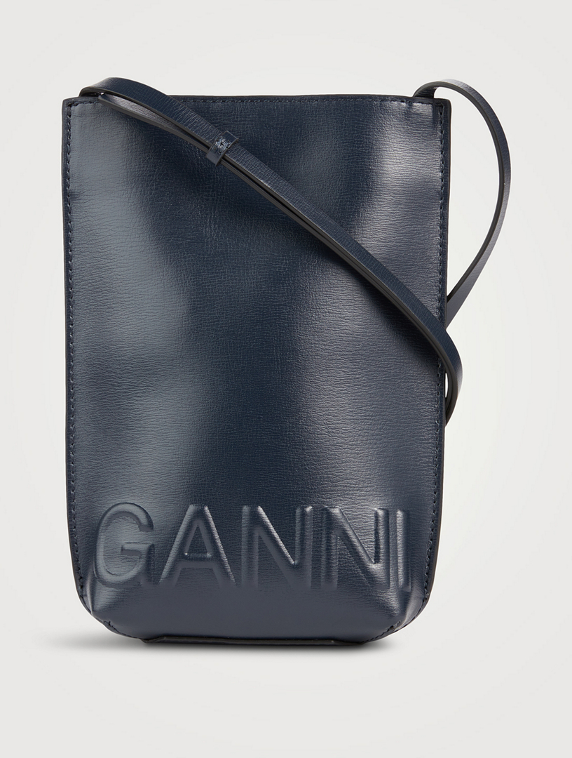 GANNI Small Banner Leather Crossbody Bag | Holt Renfrew Canada