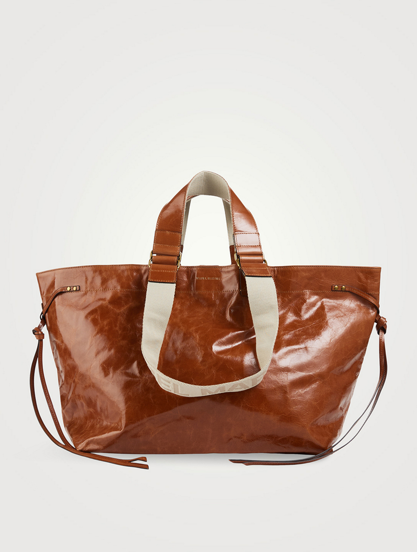 ISABEL MARANT Large Wardy Leather Tote Bag | Holt Renfrew Canada