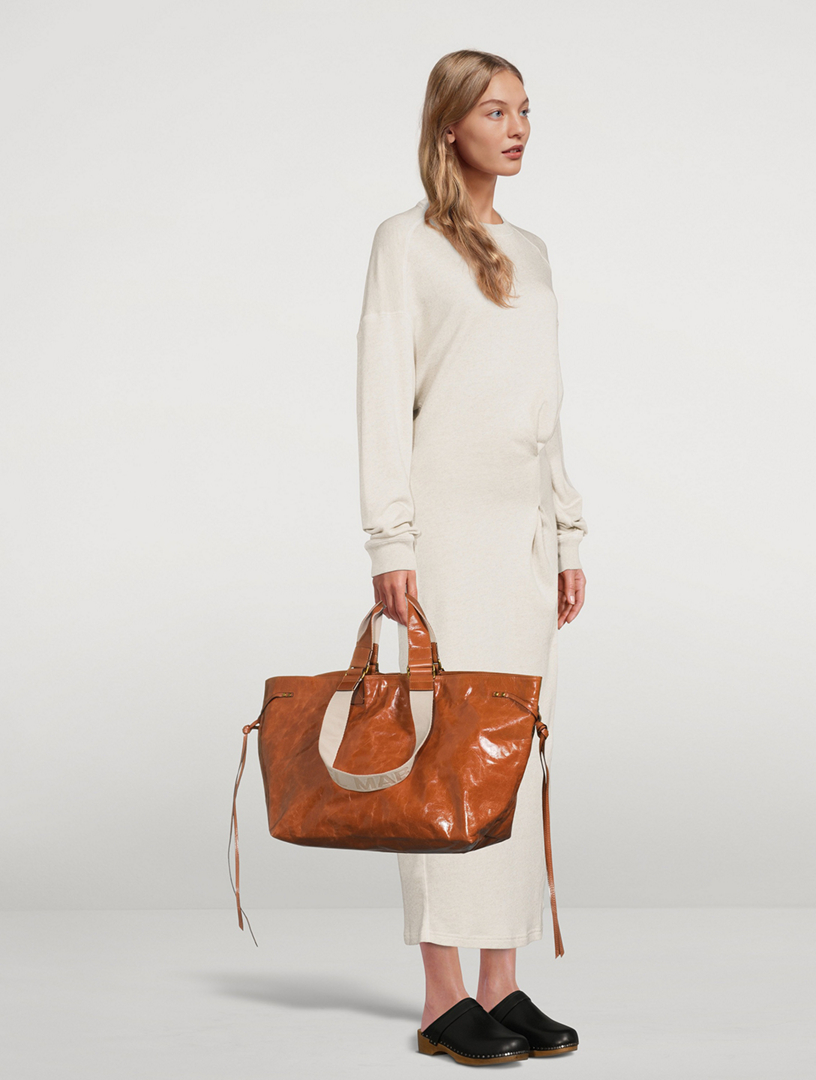 ISABEL MARANT Large Wardy Leather Tote Bag | Holt Renfrew Canada
