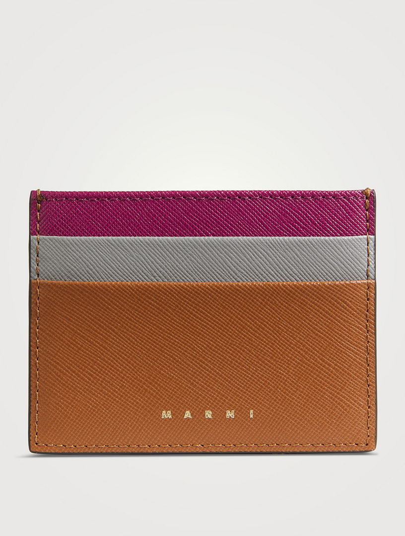 MARNI Colourblock Leather Card Case | Holt Renfrew Canada