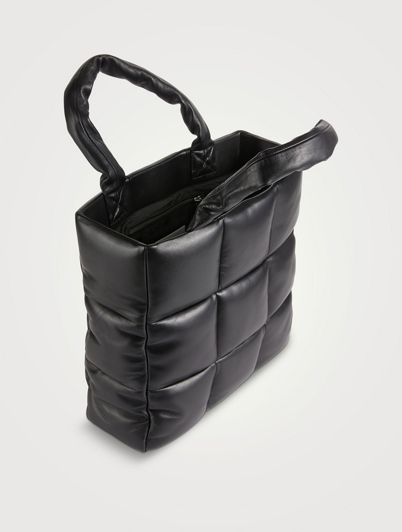 STAND STUDIO Assante Puffer Leather Tote Bag | Holt Renfrew Canada