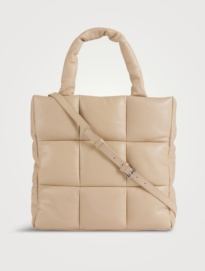 STAND STUDIO Assante Puffer Leather Tote Bag | Holt Renfrew Canada