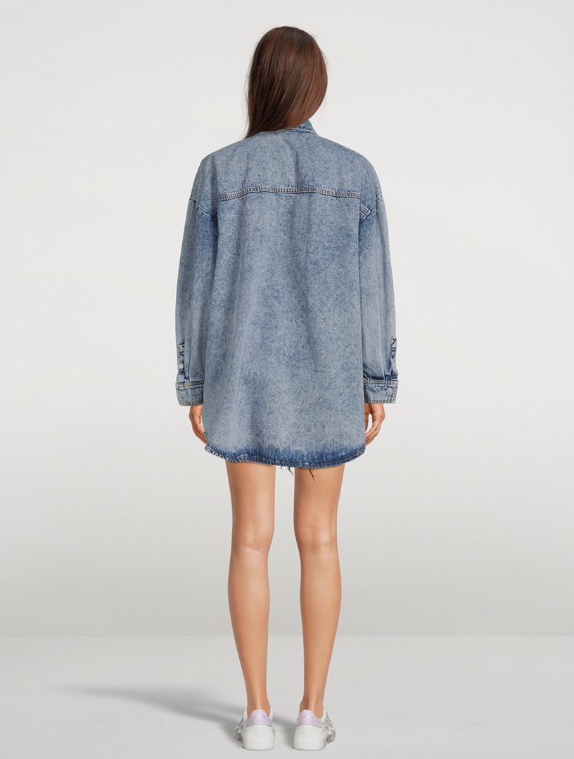 GOOD AMERICAN Denim Shacket | Holt Renfrew Canada