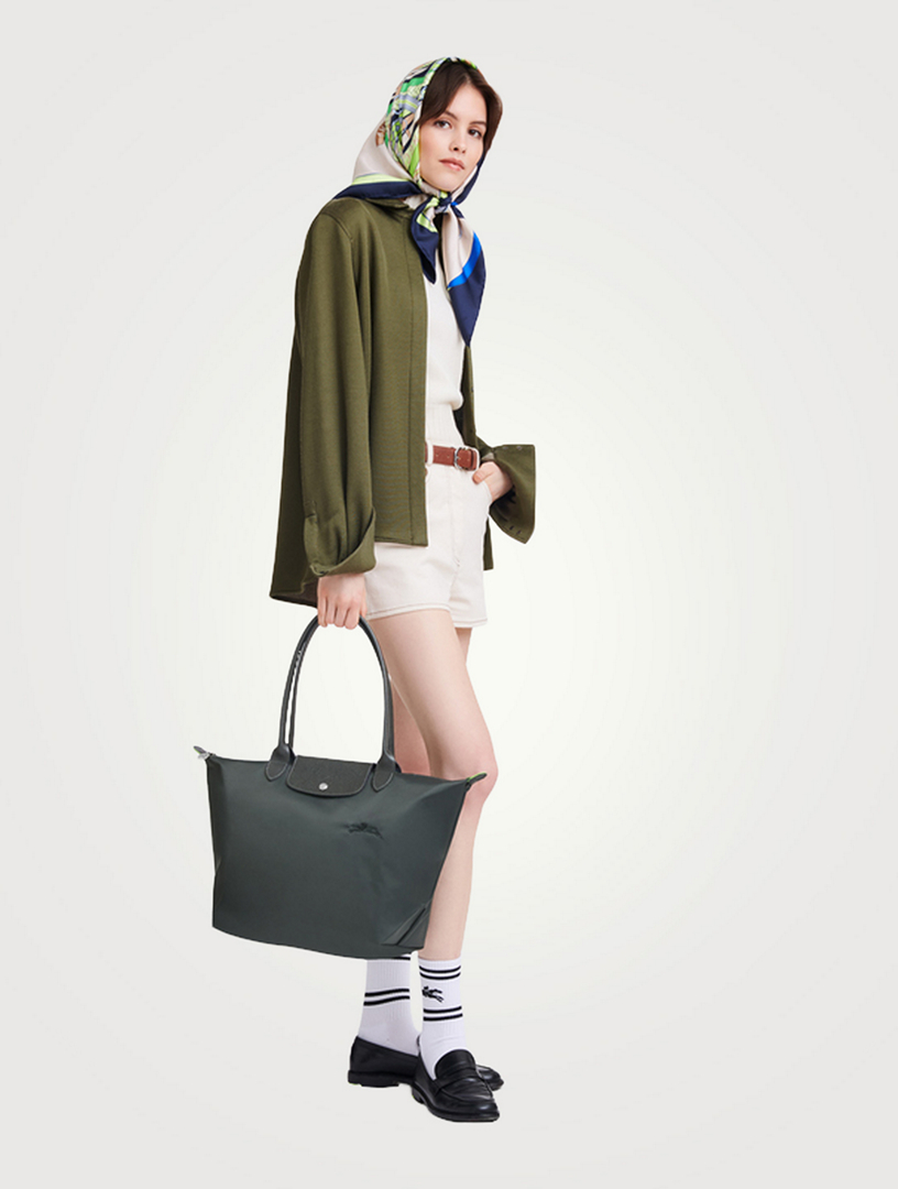 LONGCHAMP Large Le Pliage Green Shoulder Bag | Holt Renfrew Canada
