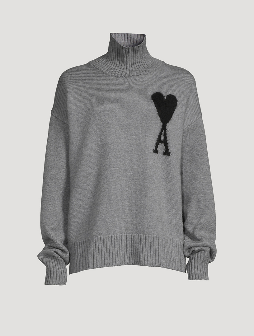 AMI PARIS Ami De Cœur Wool Turtleneck | Holt Renfrew Canada