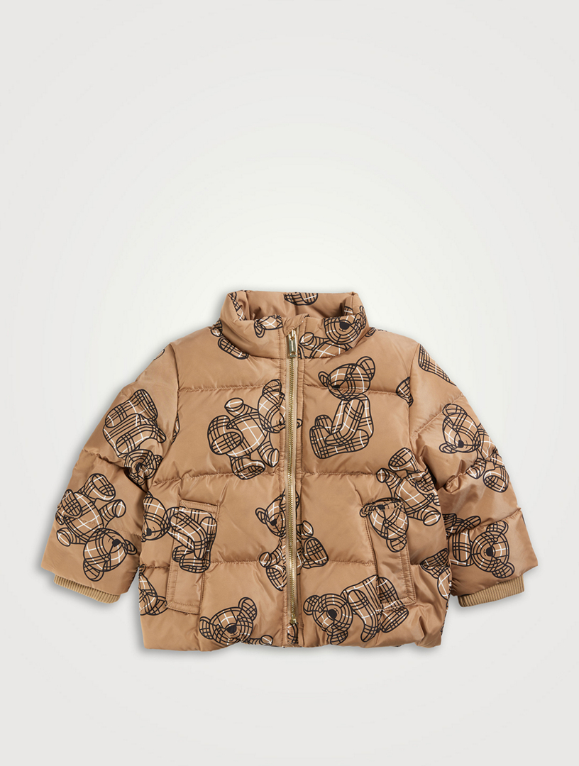 BURBERRY Nylon Puffer Jacket In Thomas Bear Print | Holt Renfrew Canada