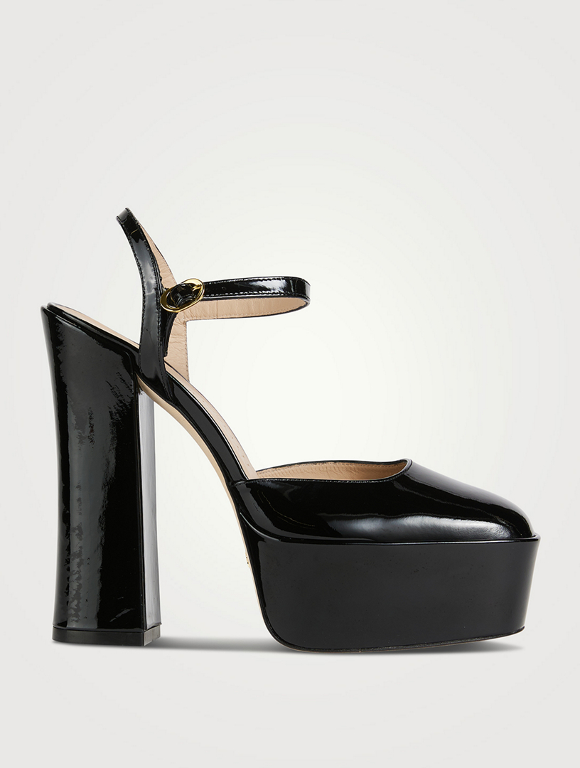 STUART WEITZMAN Skyhigh Patent Leather Platform Pumps | Holt Renfrew Canada