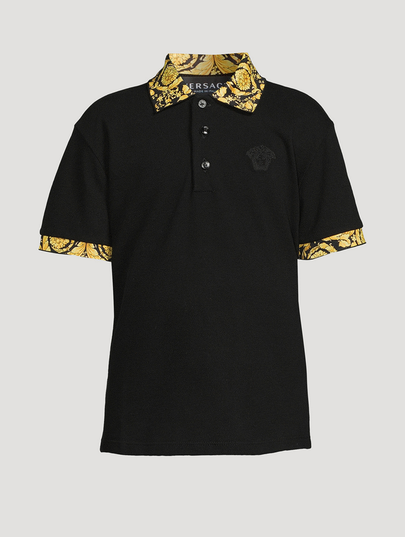 VERSACE Barocco Polo Shirt | Holt Renfrew Canada