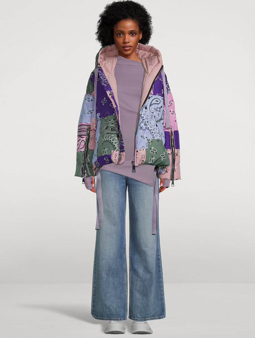 KHRISJOY Puff Khris Patch Down Jacket In Bandana Print | Holt Renfrew ...