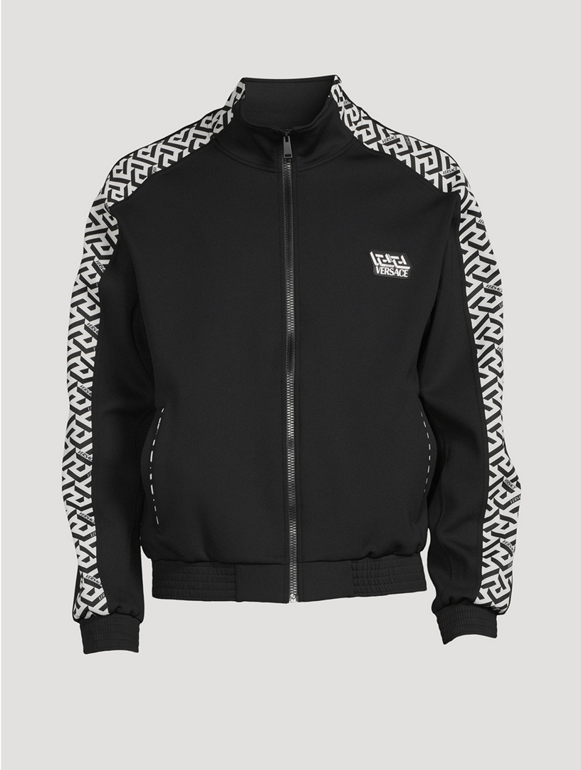 VERSACE Greca Signature Accent Track Jacket | Holt Renfrew Canada