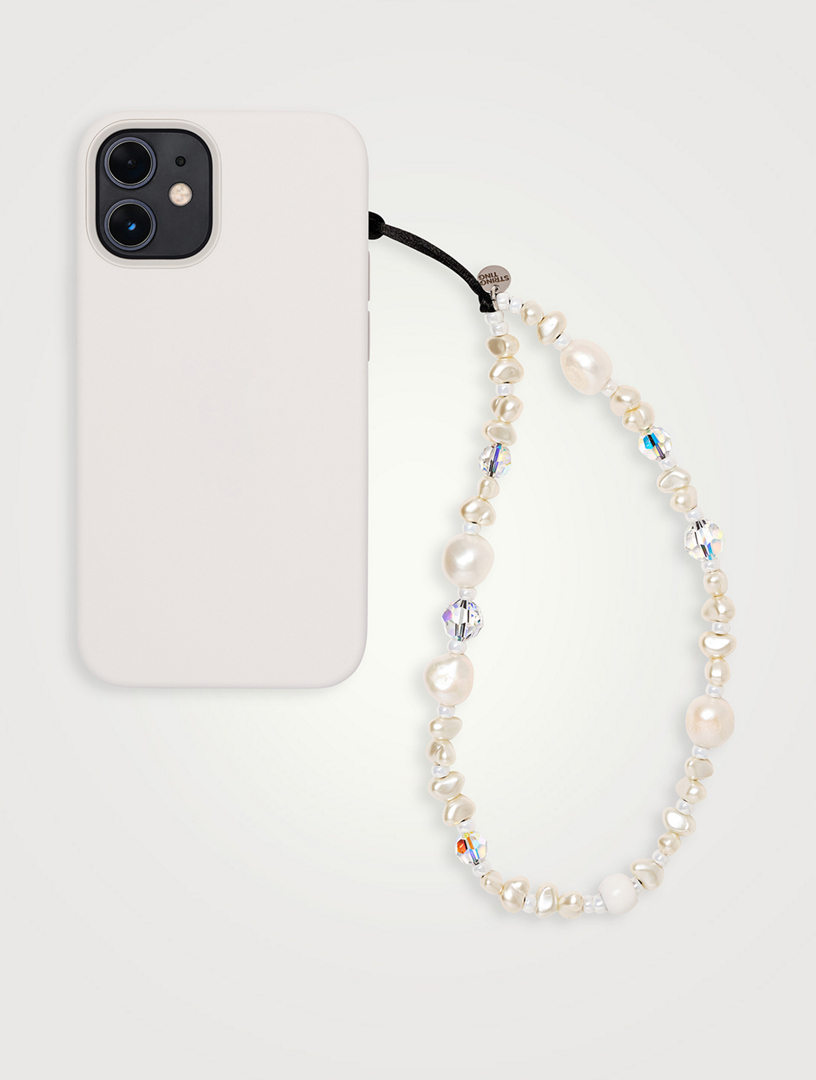 STRING TING Venus Pearl Trap Wristlet Phone Strap | Holt Renfrew Canada