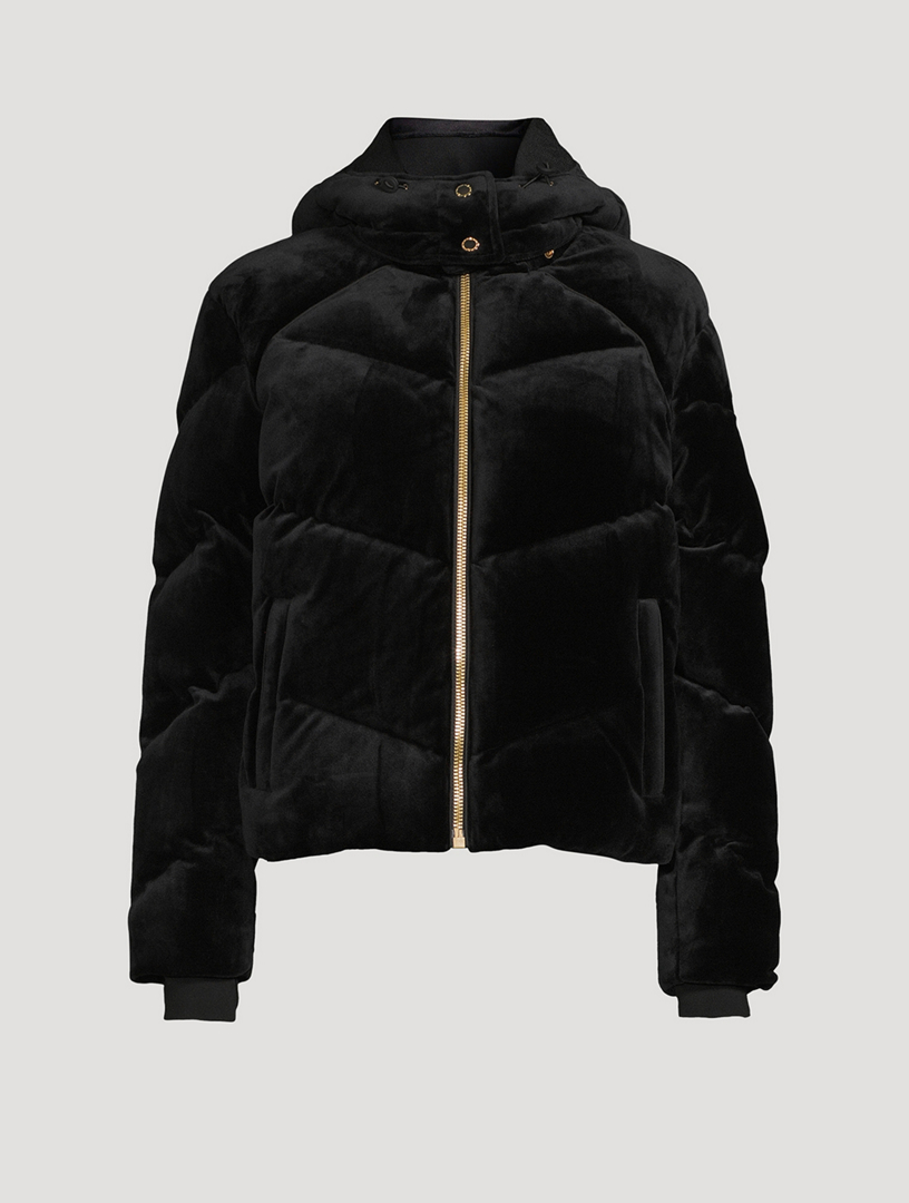 MOOSE KNUCKLES Seville Velour Down Puffer Jacket | Holt Renfrew Canada