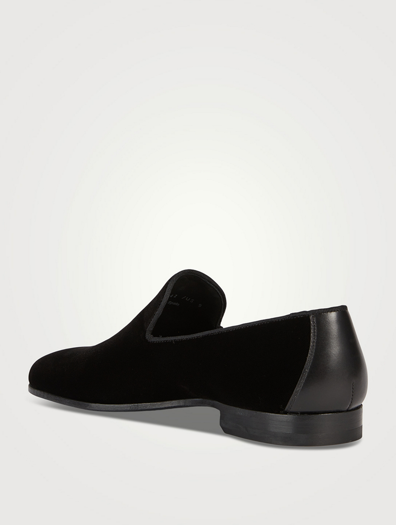 MAGNANNI Jareth Velvet Slip-On Loafers | Holt Renfrew Canada