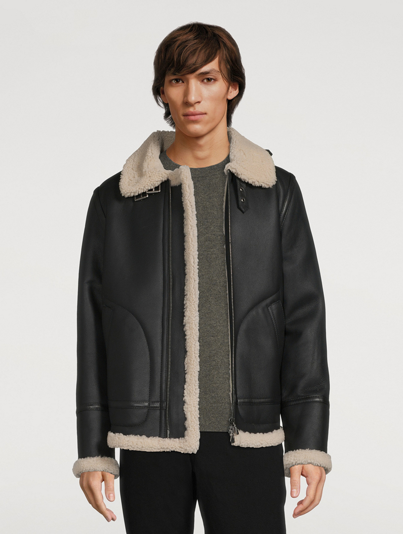 HiSO Ariel Genuine Sheepskin Shearling Aviator Jacket | Holt Renfrew Canada