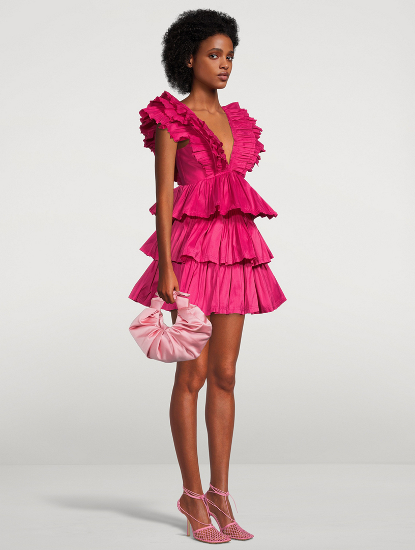 AJE Rhythmic Ruffled Mini Dress | Holt Renfrew Canada