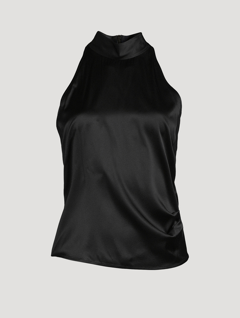 HELMUT LANG Silk Stretch Halter Top | Holt Renfrew Canada