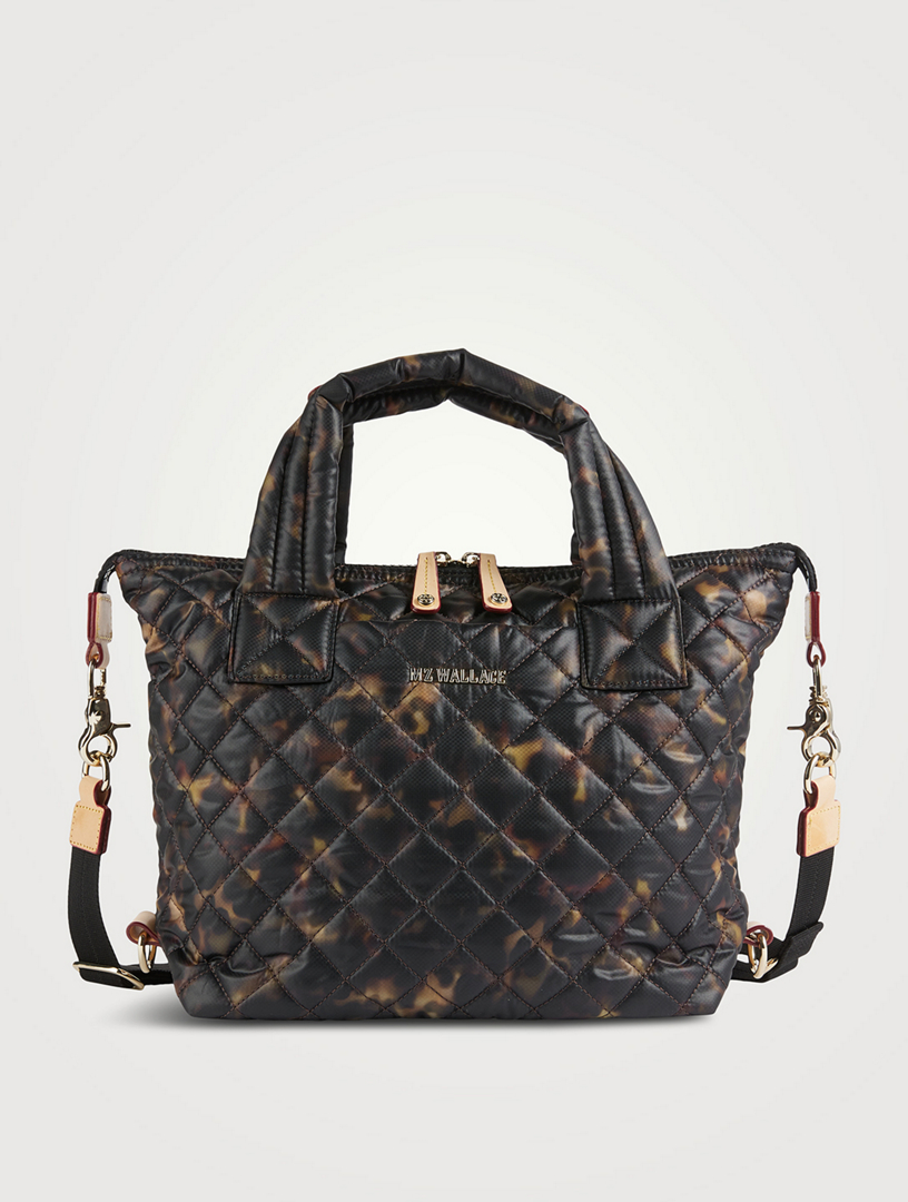 MZ WALLACE Small Sutton Deluxe Bag In Tortoise Print | Holt Renfrew Canada