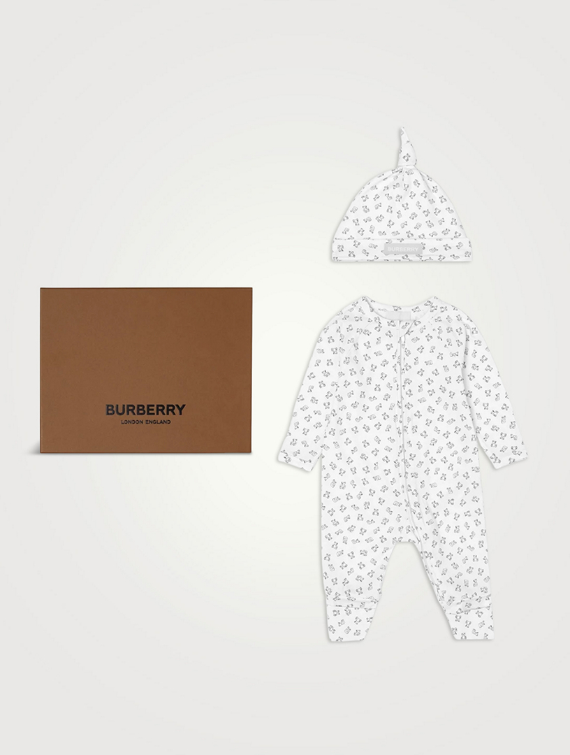 BURBERRY Thomas Bear Cotton Two-Piece Baby Gift Set | Holt Renfrew Canada