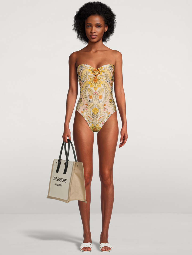 Zimmermann Laurel One Piece Swimsuit With Bamboo Ring Holt Renfrew Canada