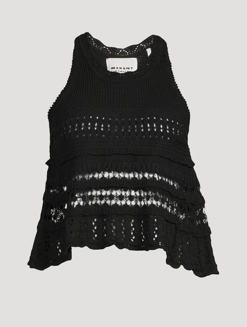 ISABEL MARANT ÉTOILE Fico Crochet Tank Top | Holt Renfrew Canada